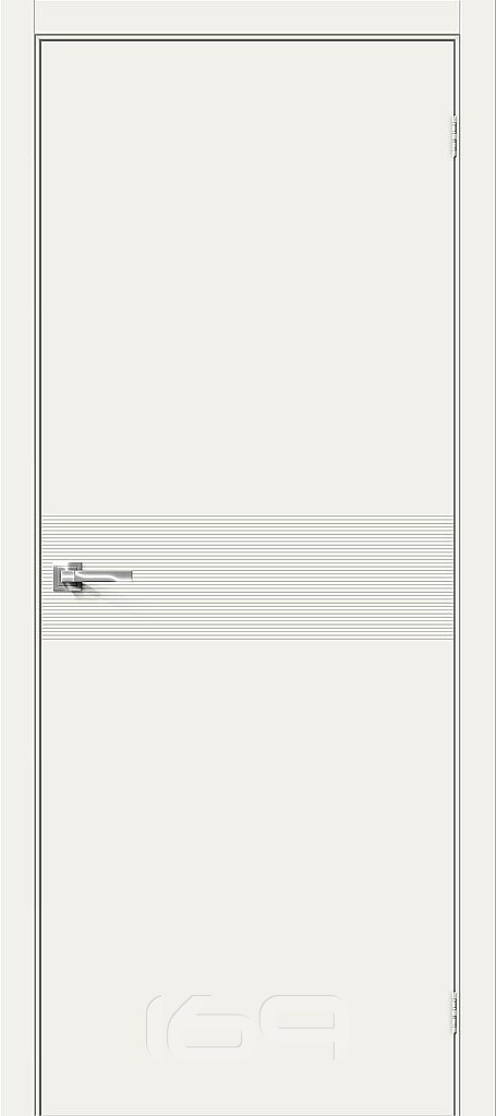 Дверь межкомнатная Граффити-23 Эмаль, Whitey, глухая, каркасно-щитовая ...