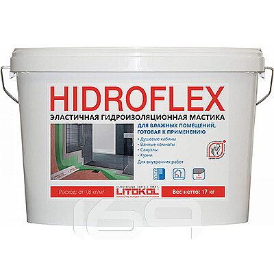 HIDROFLEX - гидроизоляционная мастика (5 кг) - Купить в Москве, цена от ...